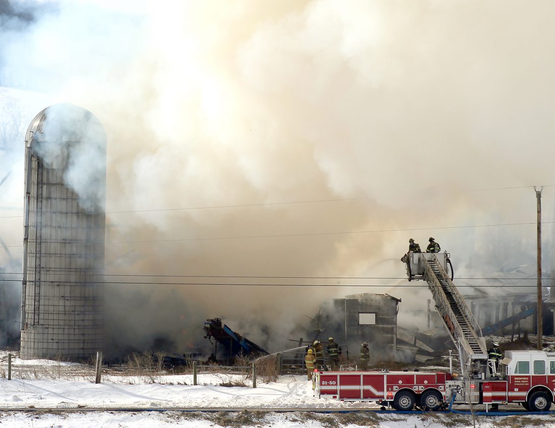Fire destroys barns, kills 90 cattle | News, Sports, Jobs - Altoona Mirror